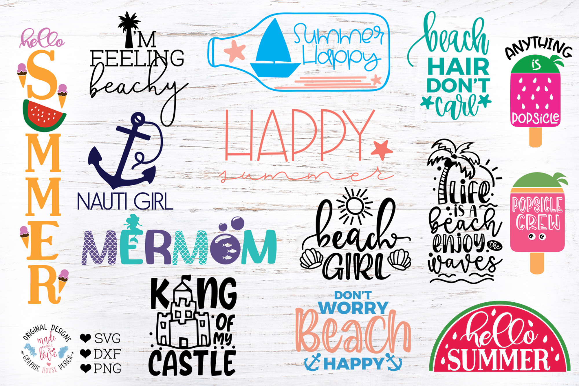 Summer Beach All Crafts Bundle | Illustrations ~ Creative Market
