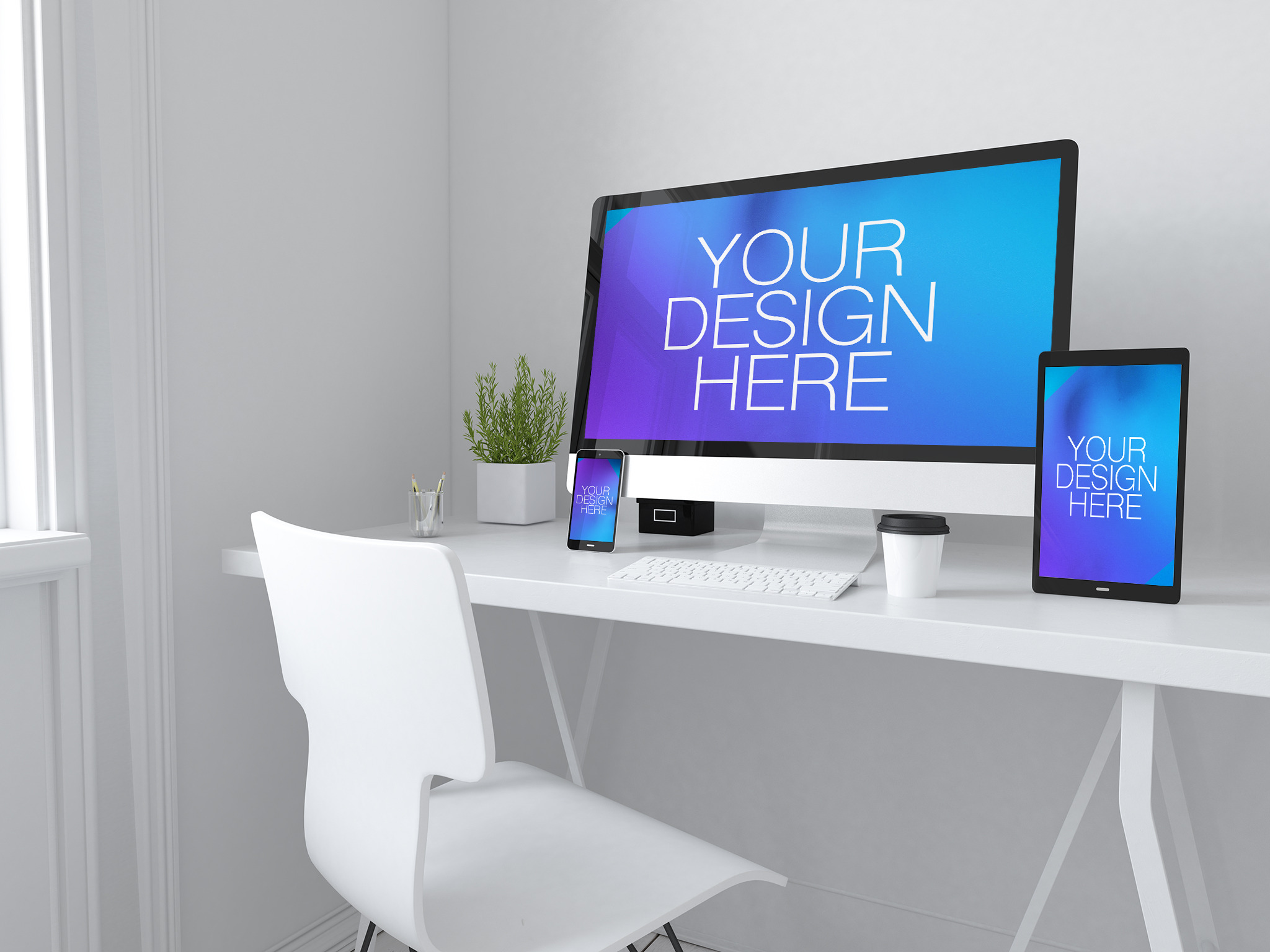 Studio Devices Mockup, an iPad Mockup by McLittle Stock | Creative Market