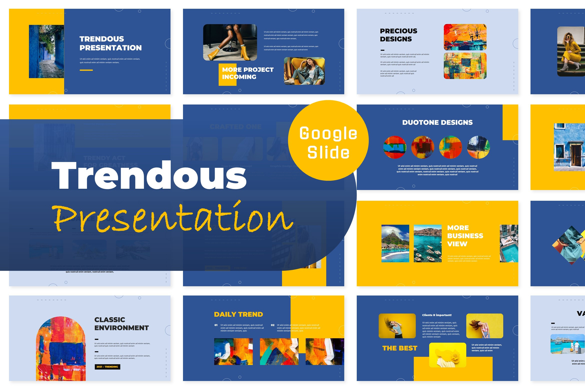 Trendous - Google Slide Template, a Presentation Template by AQR Studio ...