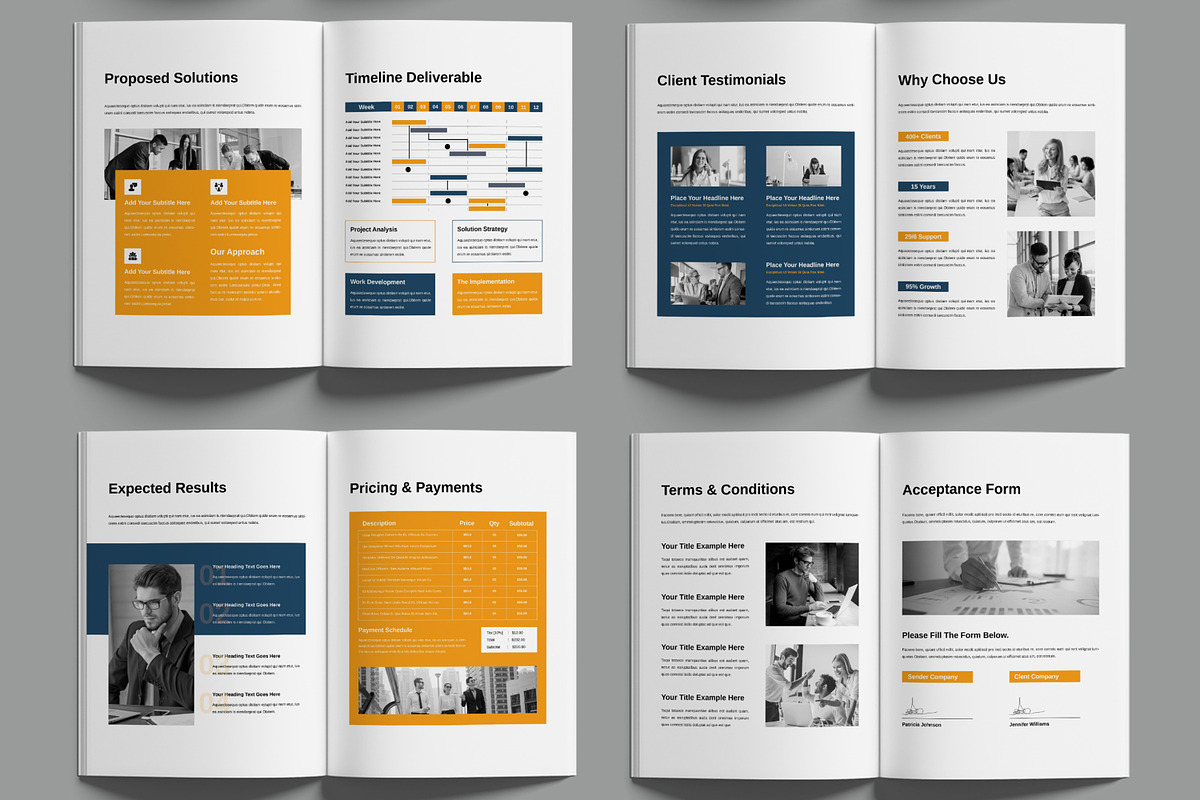 Sales Proposal Template Layout