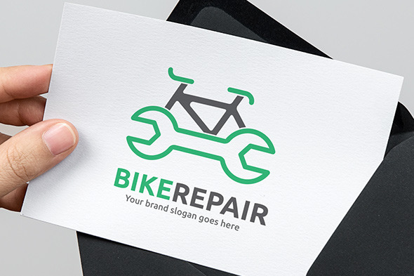 Bicycle Fix Logo, a Branding & Logo Template by WheelieMonkey