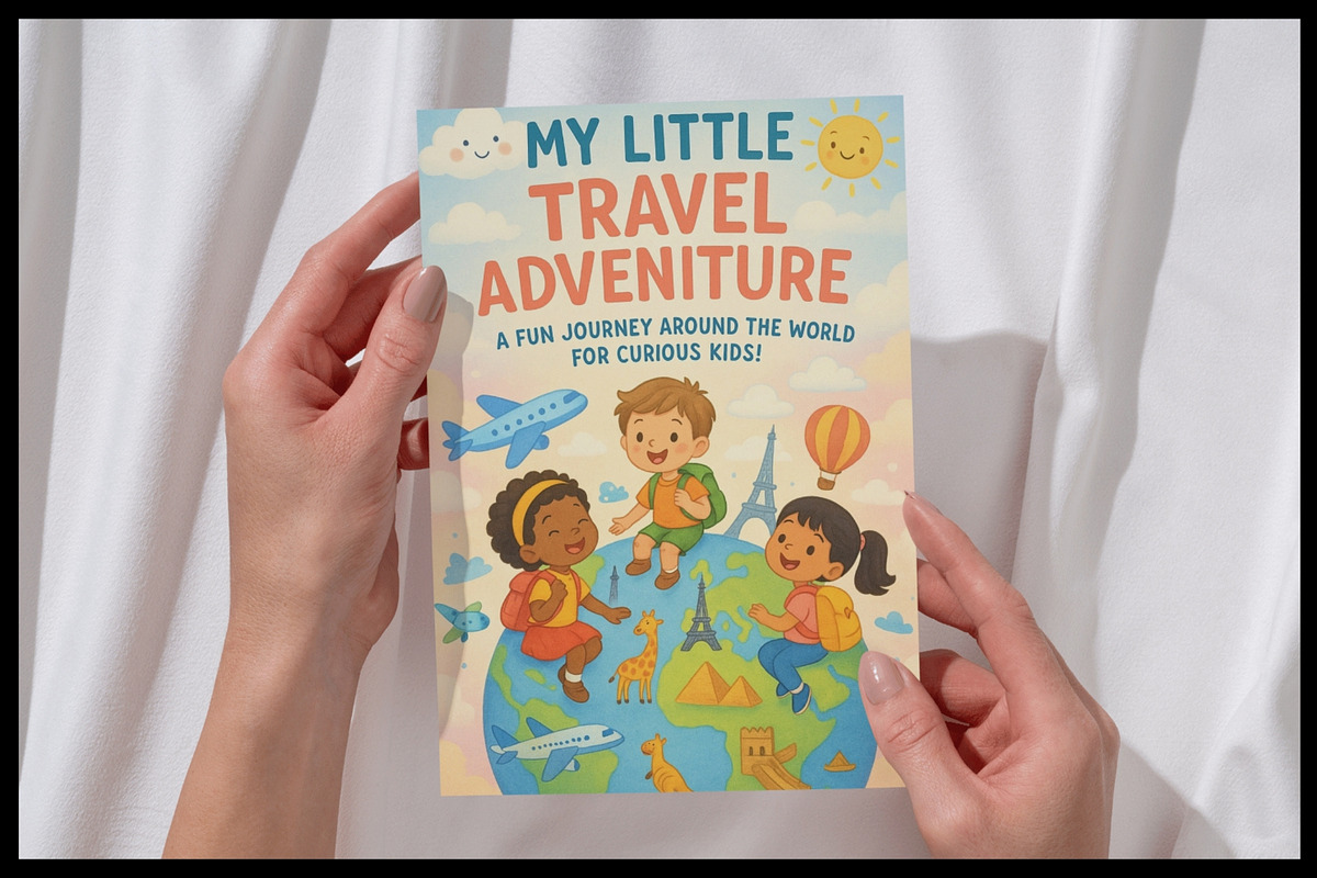 My Little Travel Adventure for Kids, a Stationery Template by Designmela01