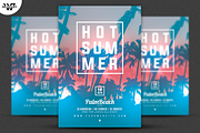 HOT SUMMER PALMS Flyer Template, a Flyer Template by WG DESIGN