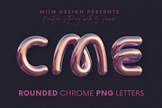 Rounded Chrome - 3D Lettering, a Graphic by MIIM