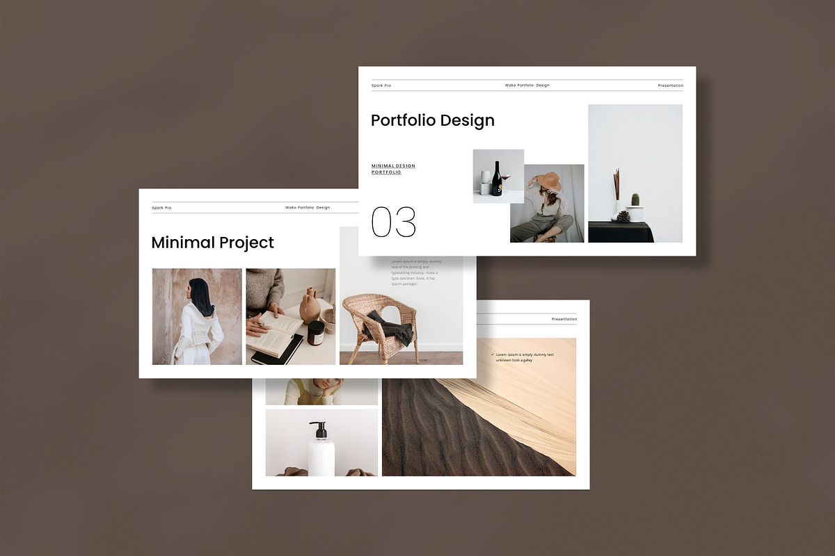 Wako Portfolio Teamplate, a Presentation Template by SparkPro | Creative Market