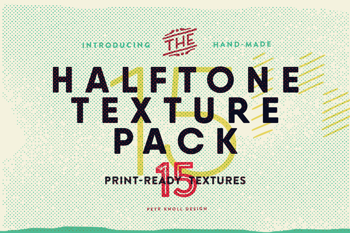 Halftone Texture Pack, a Texture Graphic by Petr Knoll