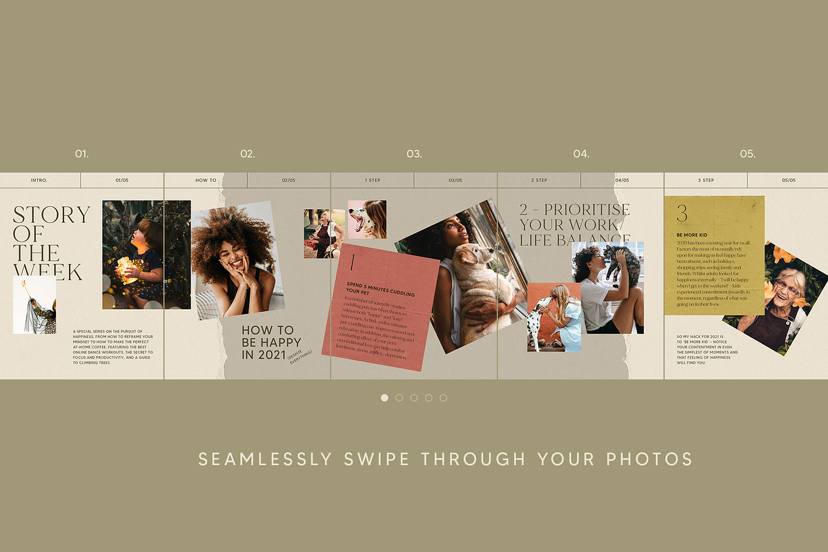 Seamless Instagram Carousel, a Social Media Template by Andrew Skoch Design