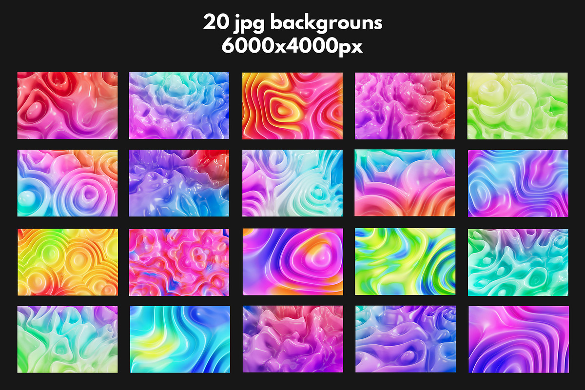 3D Plastic Gradient Graphic Set, a Graphic by LarysaZabrotskaya