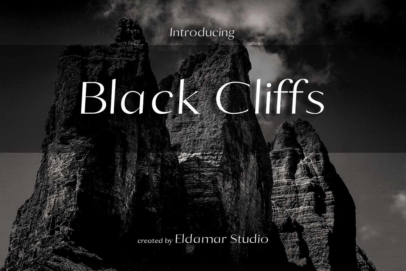Black Cliffs Font, a Serif Font by Eldamar Studio | Creative Market