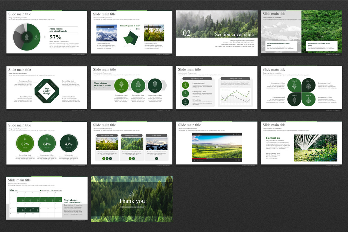 Forest Template, a Presentation Template by GoodPello