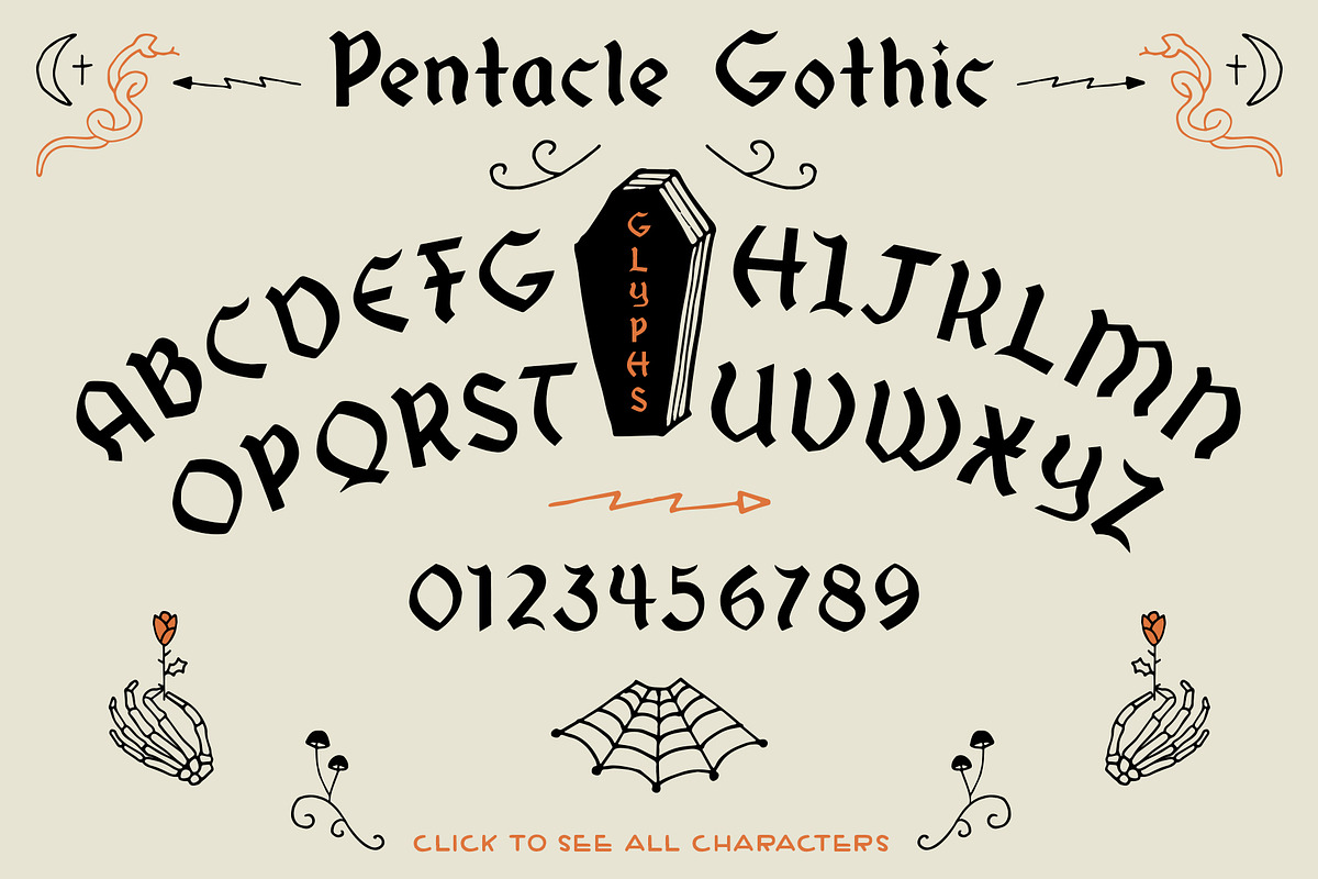 Pentacle Font, a Blackletter Font by Design Surplus