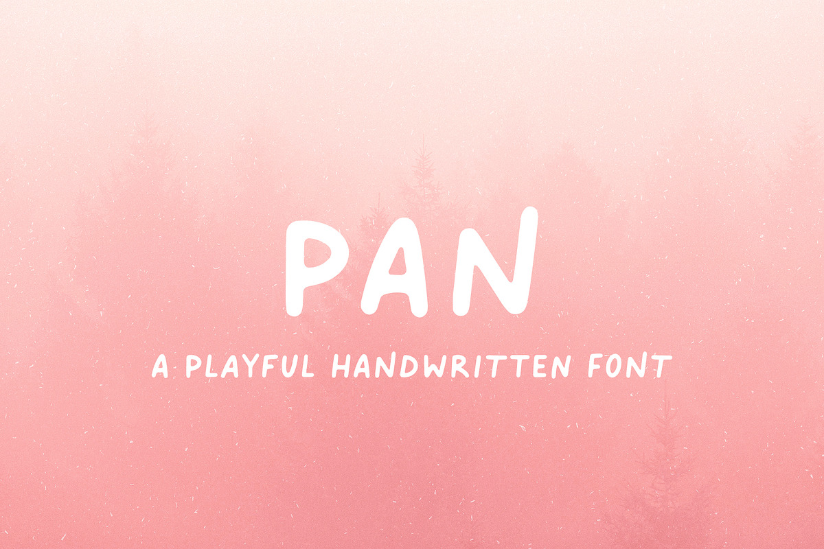 Pan // A Playful Handwritten Font, a Font by Megs Lang