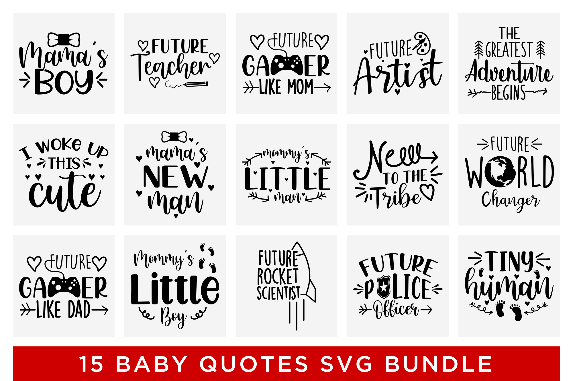 Baby SVG Bundle, a Graphic by CraftlabSVG