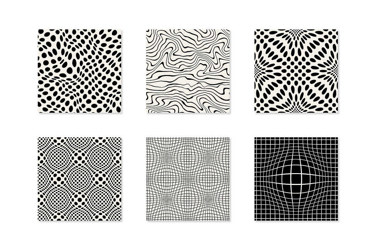 Distorted Seamless Patterns | Vol. 1, a Pattern Graphic by Curly_Pat ...