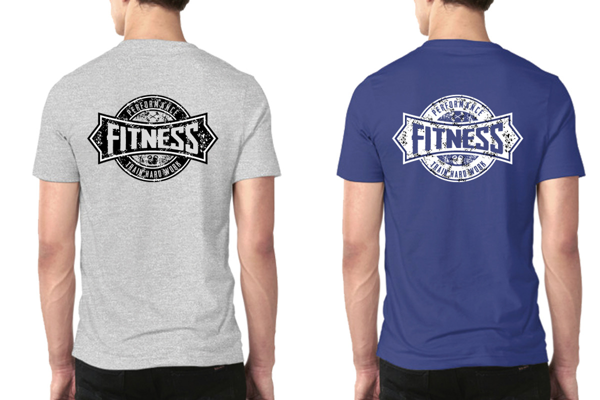 2 Fitness T-Shirt Template Vol 5, a Healthcare Illustration by shazi