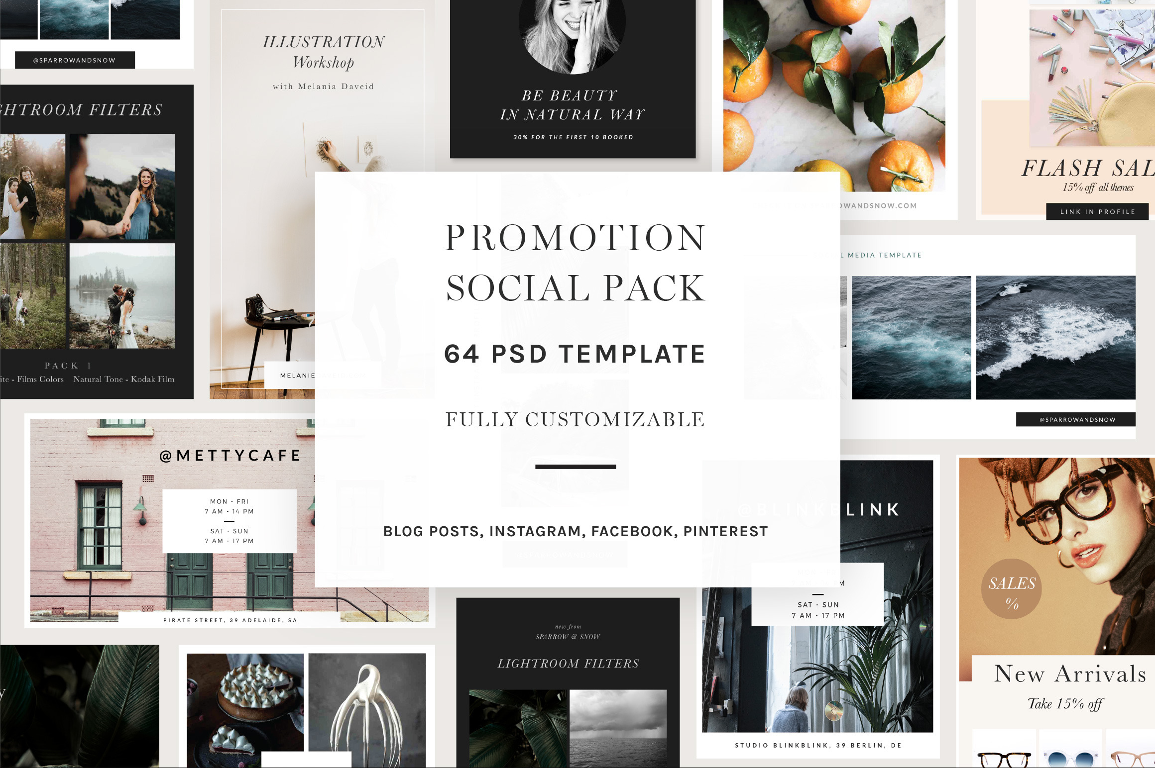 Promotion Social Pack, a Social Media Template by Sparrow & Snow