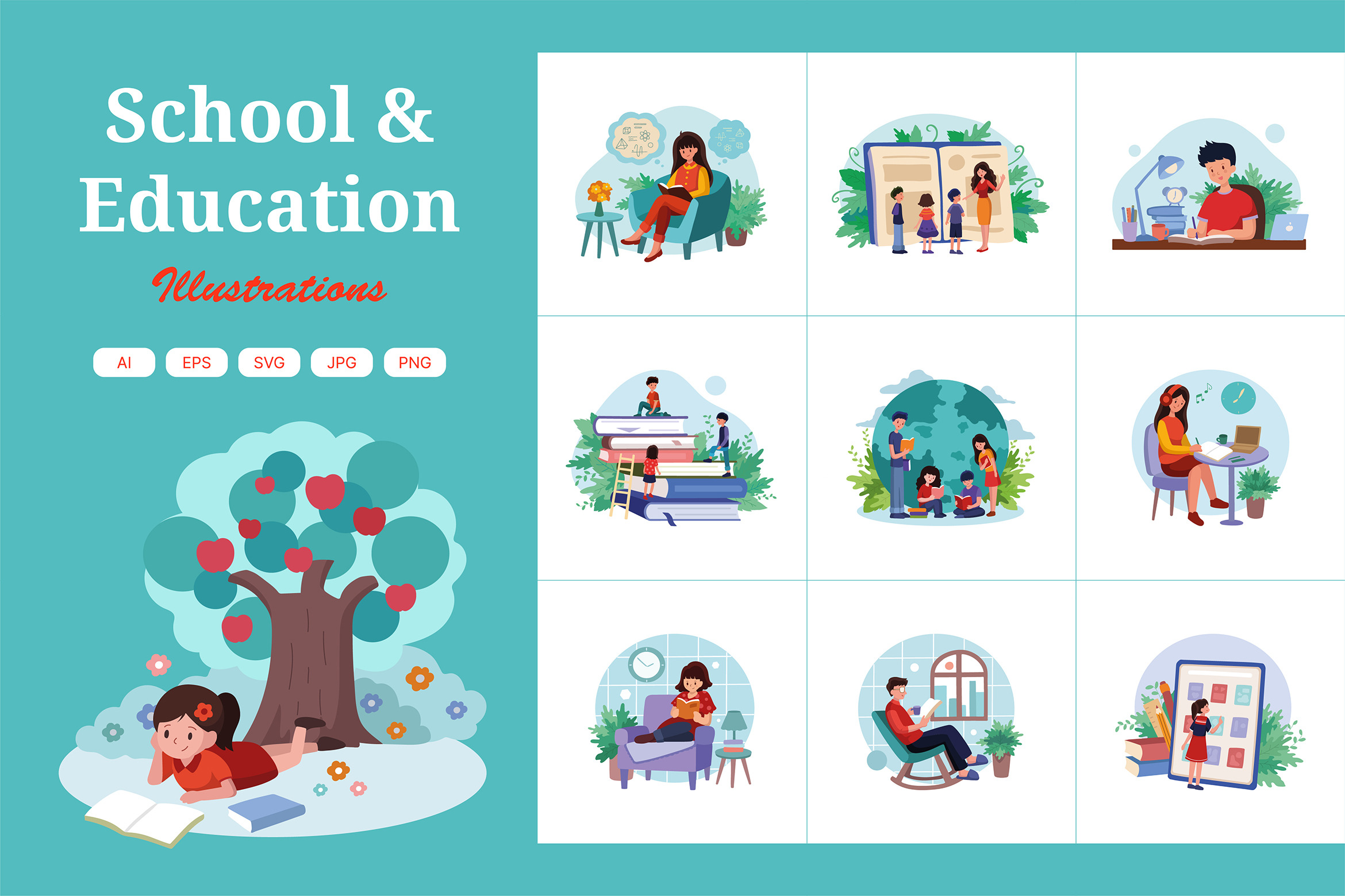 M441_Education Illustration Pack, an Education Illustration by hoangpts