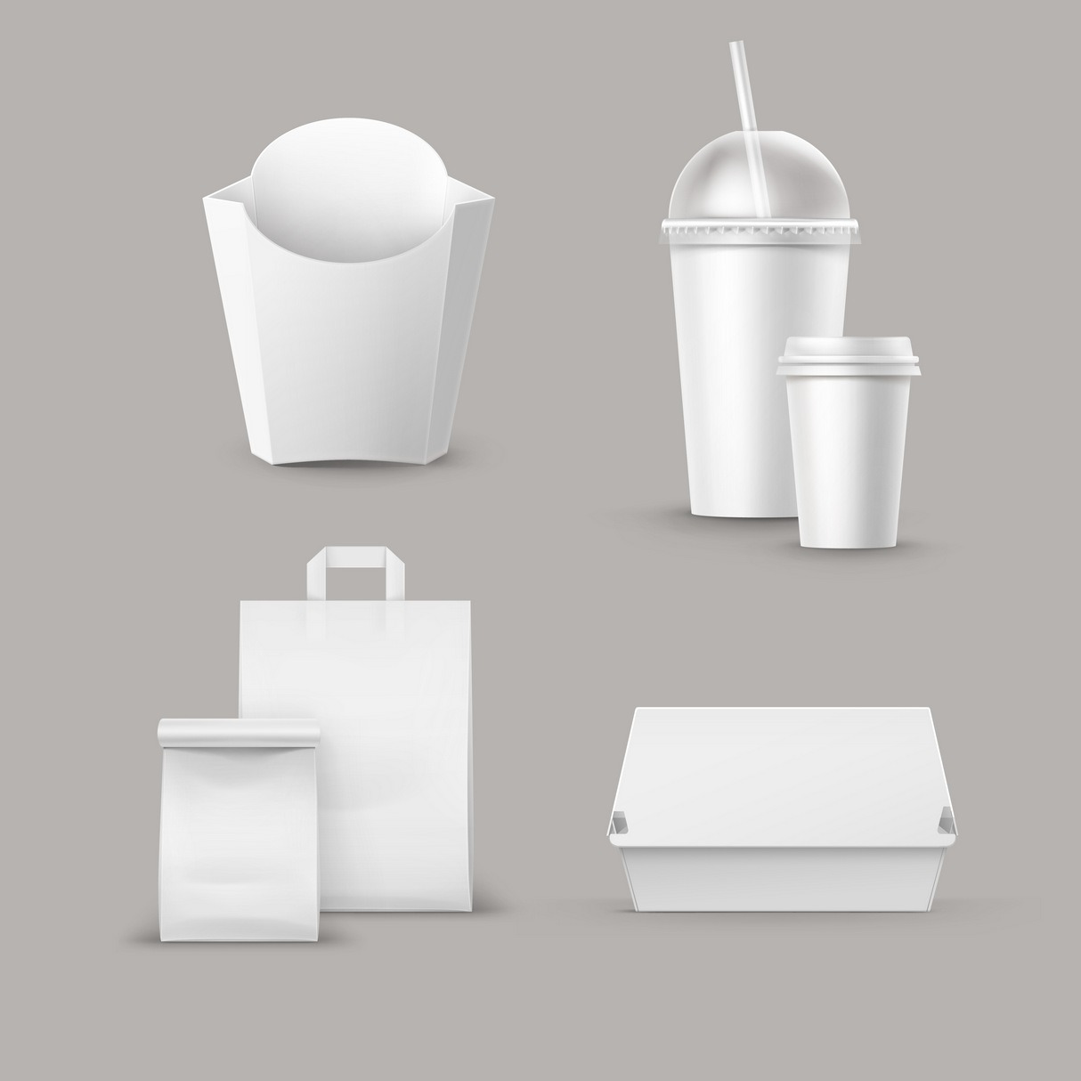 Fast food packaging | Food Illustrations ~ Creative Market