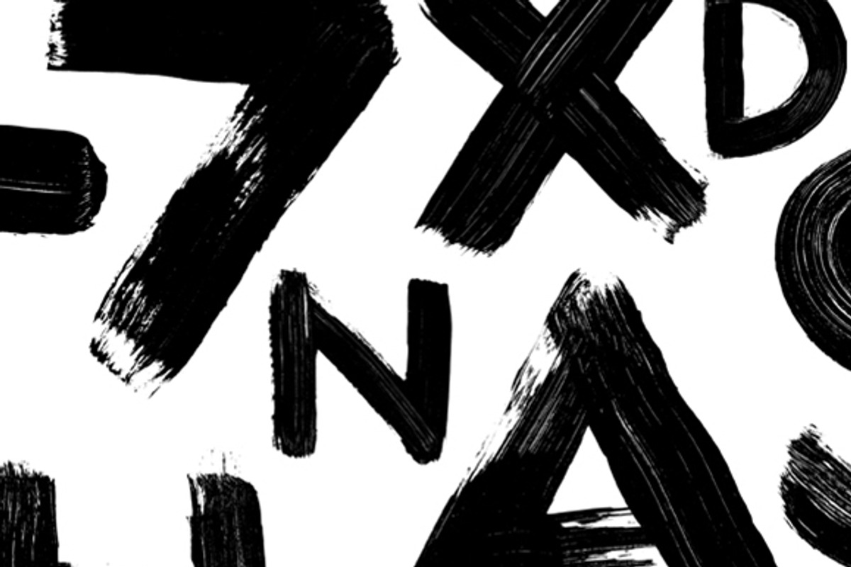 Handmade Sign Painter Alphabet, a Decorative Illustration by misirlou