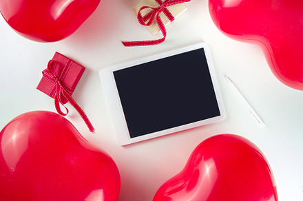 Valentine's day styled stock mockup featuring valentines, day, and ...