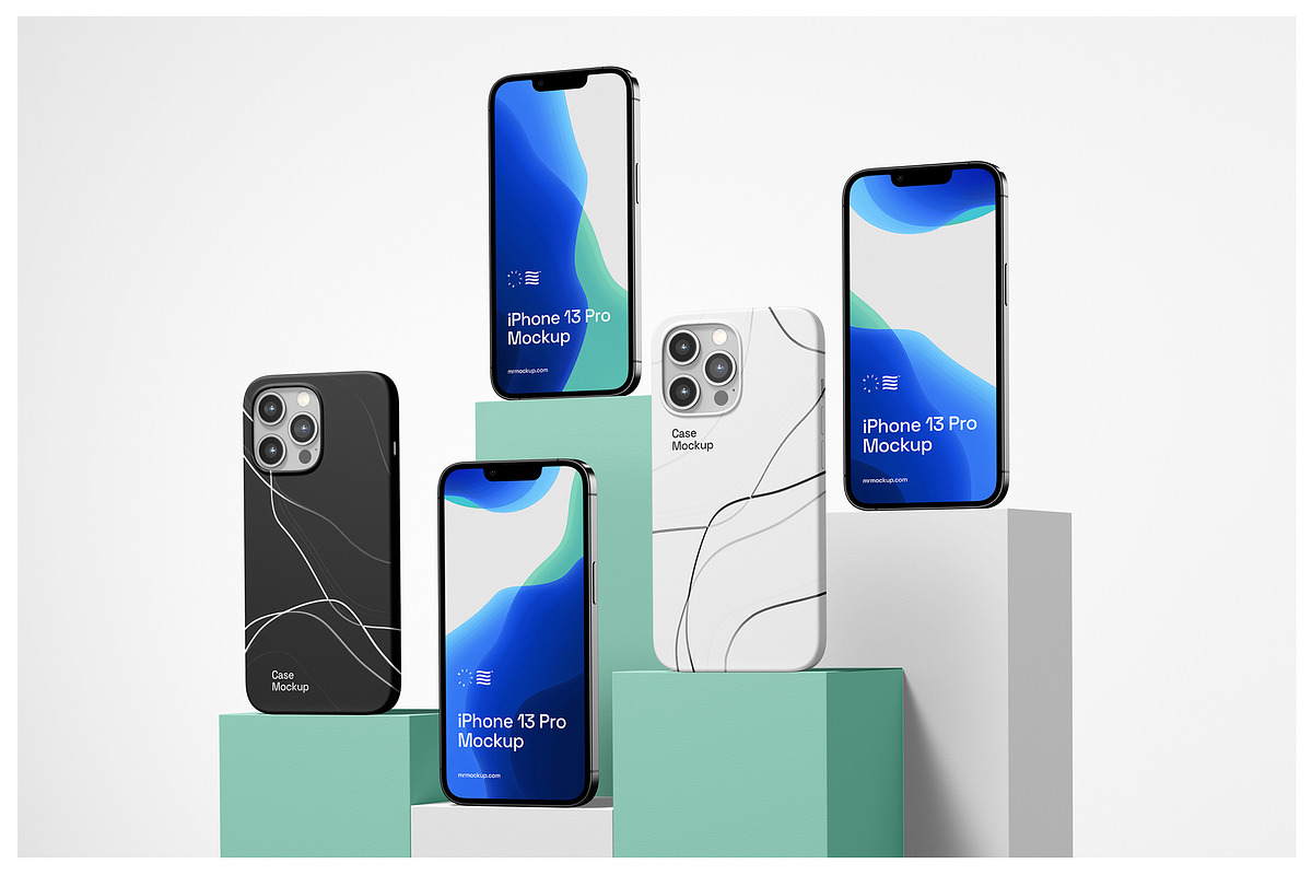 iPhone 13 Pro Mockups + Case Mockups!