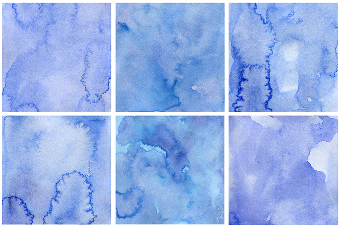 Digital Paper - Blue Water, a Texture Graphic by AqwaColor