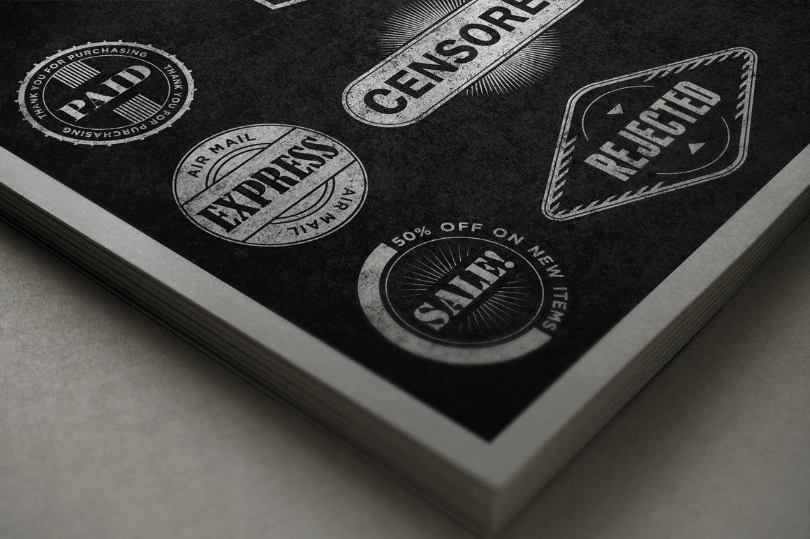 24 Customizable Rubber Stamps, an Object Graphic by Marvel