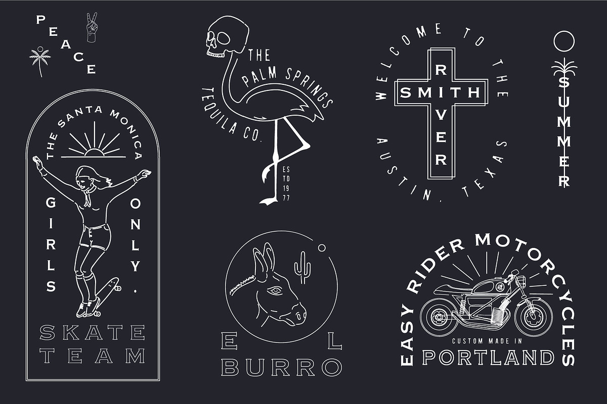 26 HIPSTER FLASH LOGOS + EXTRAS, a Branding & Logo Template by Tropical ...