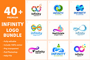 40+ Infinity Logo Bundle, a Branding & Logo Template by denayunebgt