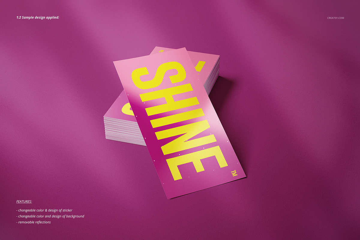 Sticker Generator Mockup Set, a Product Mockup by creatsy5