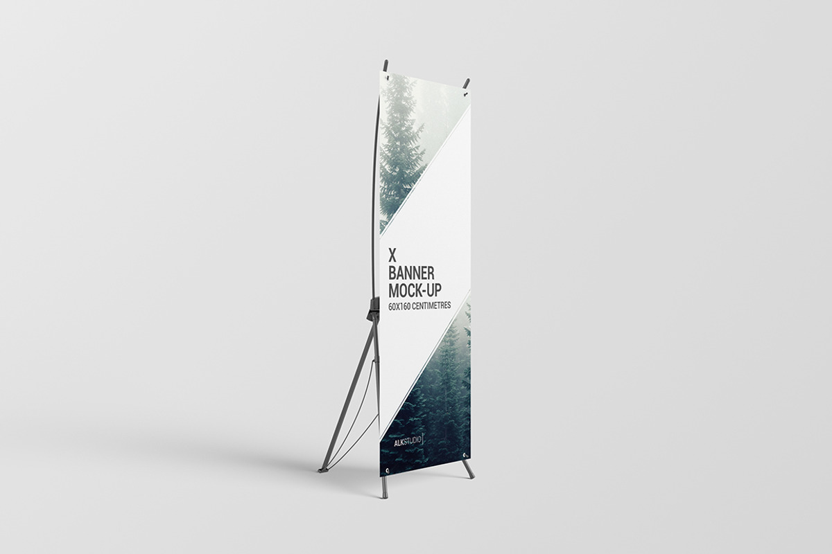 X Banner Mock-Up, an Advertising Mockup by AlkStudio