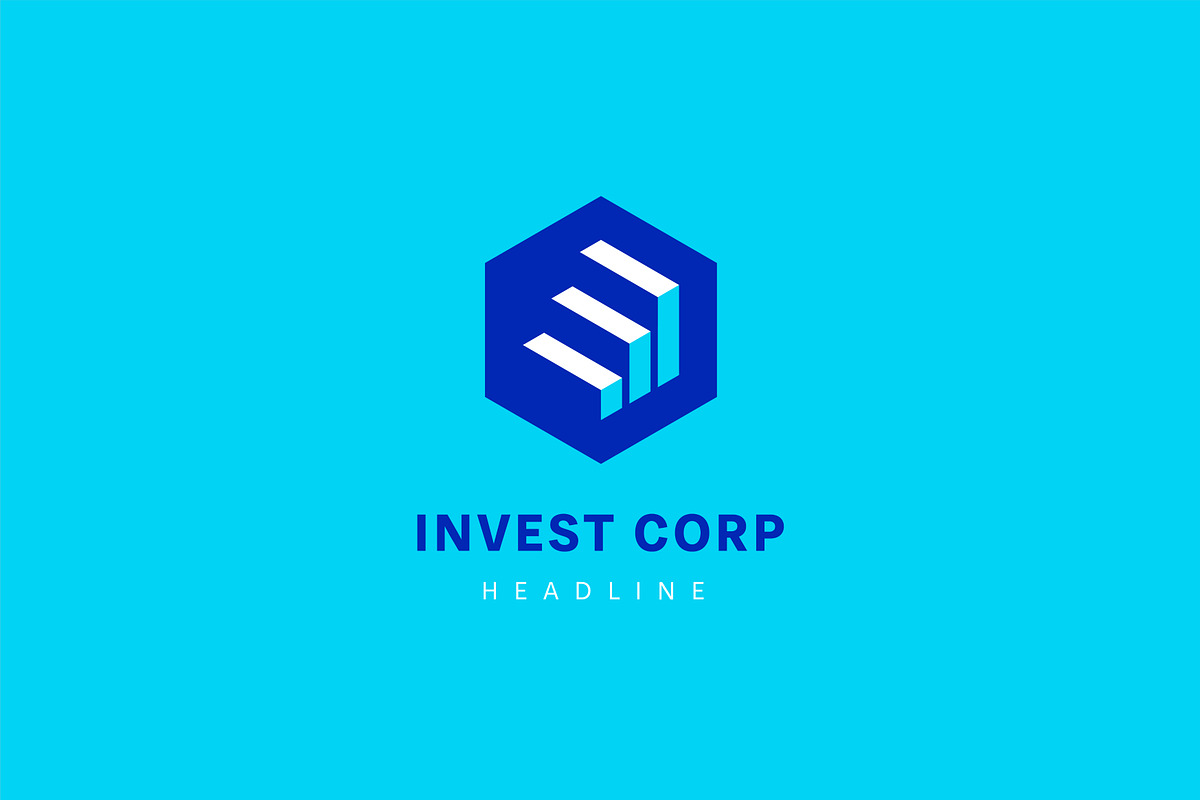 Invest corp logo template., a Branding & Logo Template by Anton ...