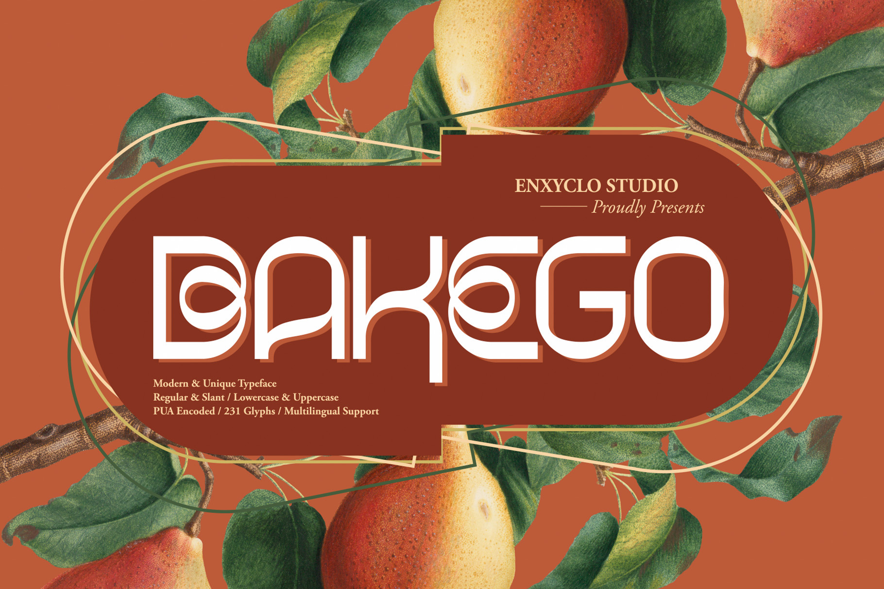 BAKEGO - Unique & Modern Typeface, a Sans Serif Font by Enxyclo Studio