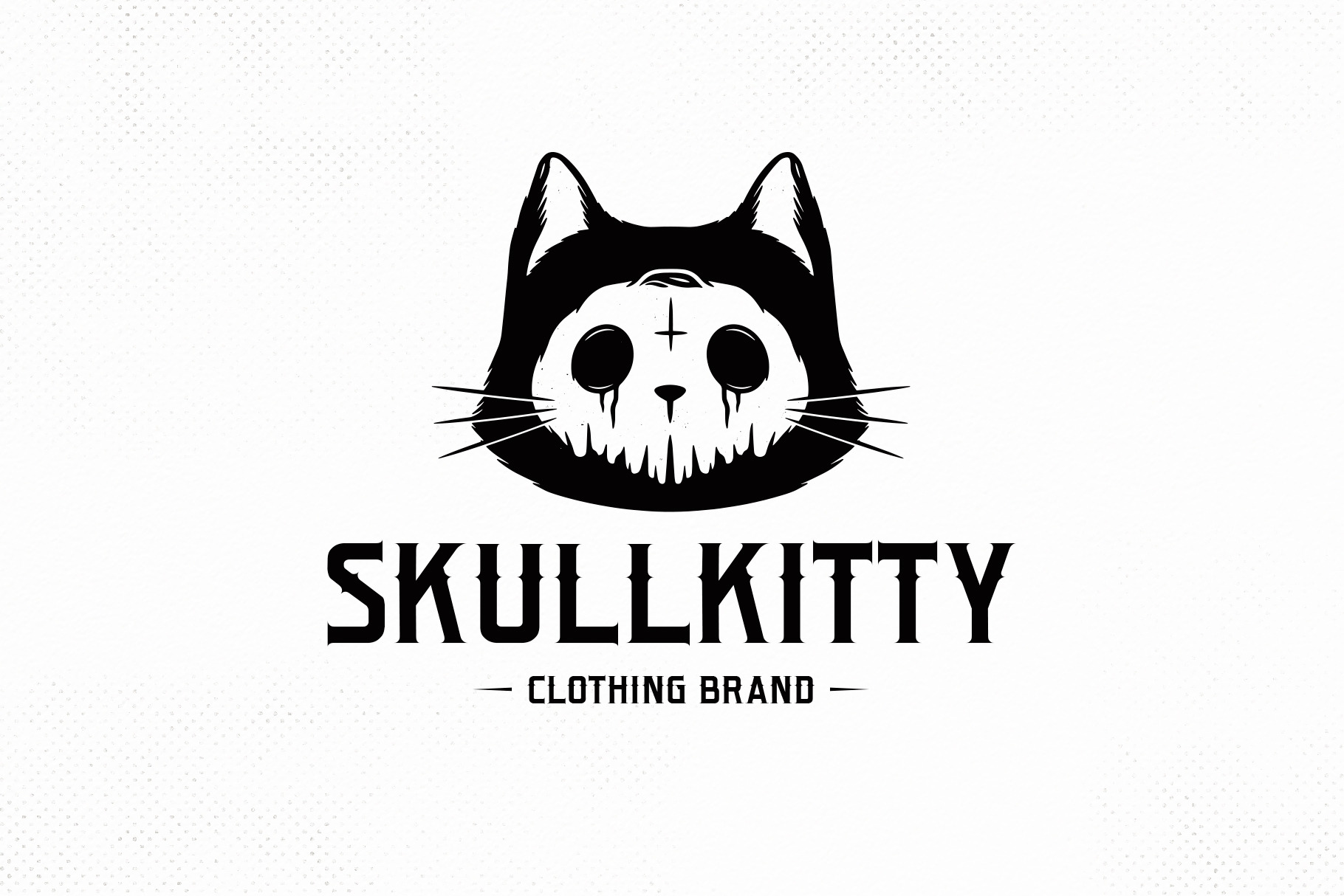 Skull Cat Halloween Logo Template, a Branding & Logo Template by ...