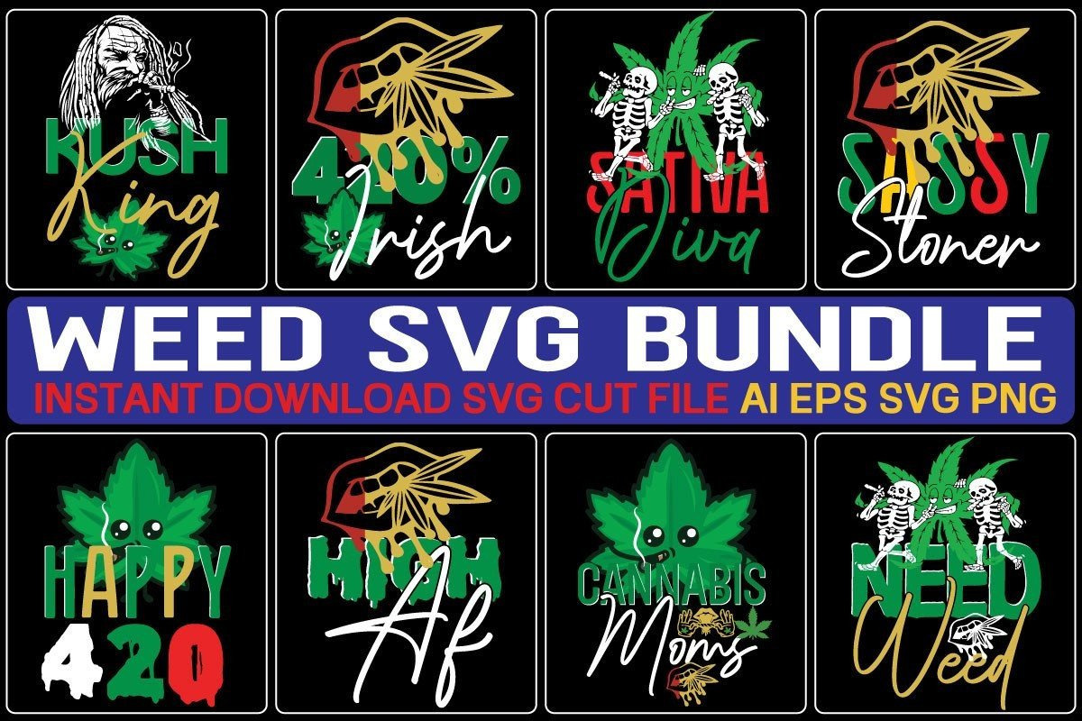 Weed Svg Bundle | Graphic Objects ~ Creative Market