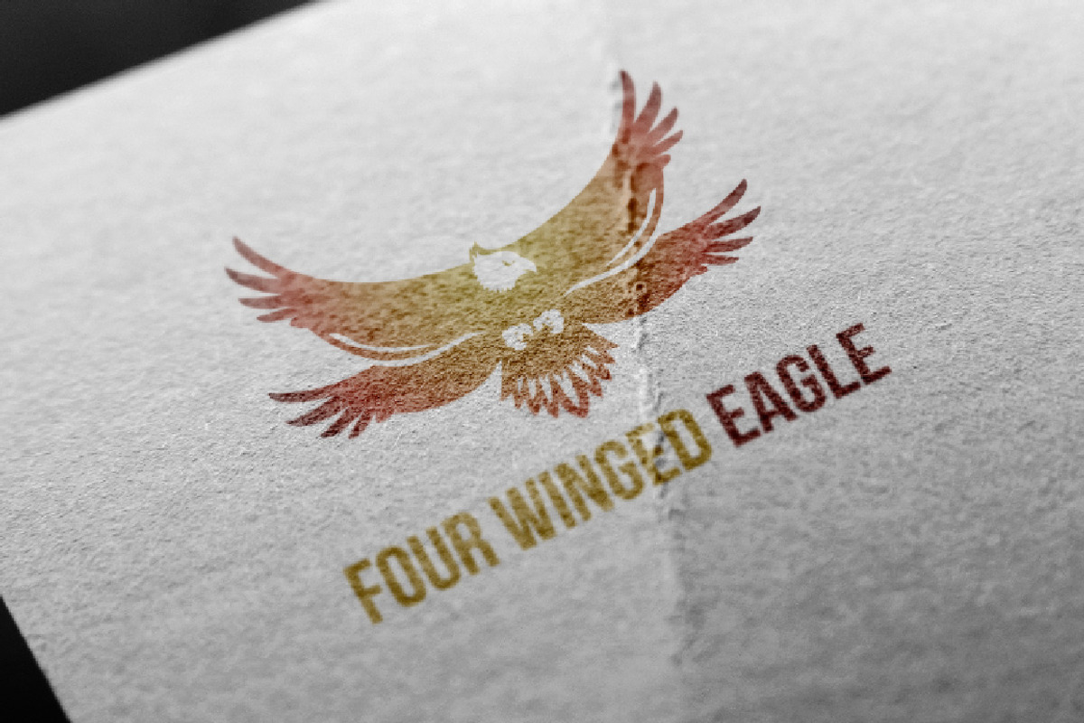 Four Winged Eagle Unique Logo Symbol, a Branding & Logo Template by ...