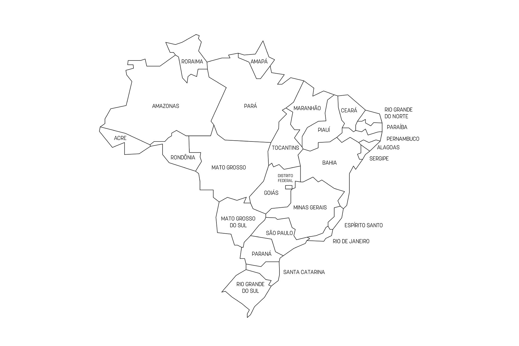States of Brazil, a Work Illustration by pytyczech