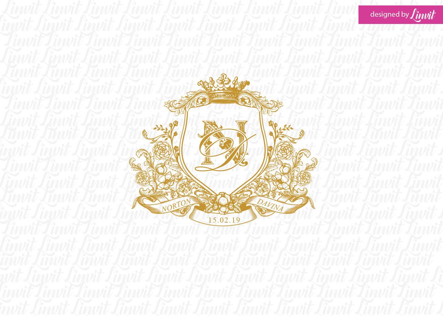 Royal Wedding Logo, a Branding & Logo Template by LinvitInstant ...