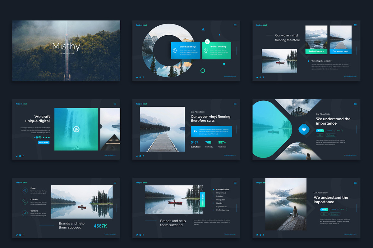 Misthy Premium Powerpoint Template, a Presentation Template by One ...