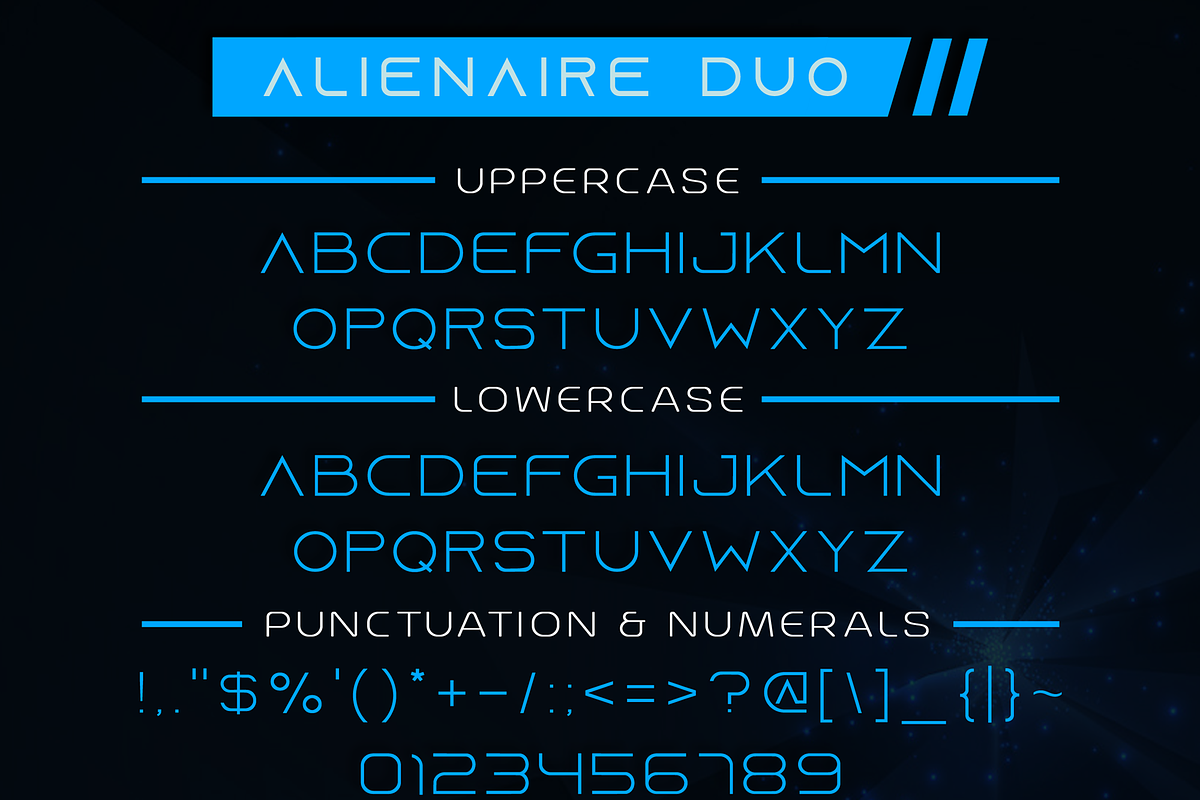 Alienaire Font Duo – Futuristic Logo Font