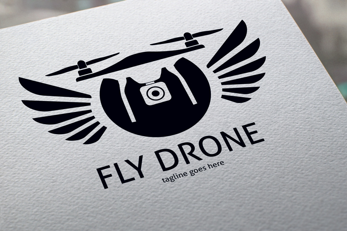 Fly Drone Logo, a Branding & Logo Template by Design_Planet