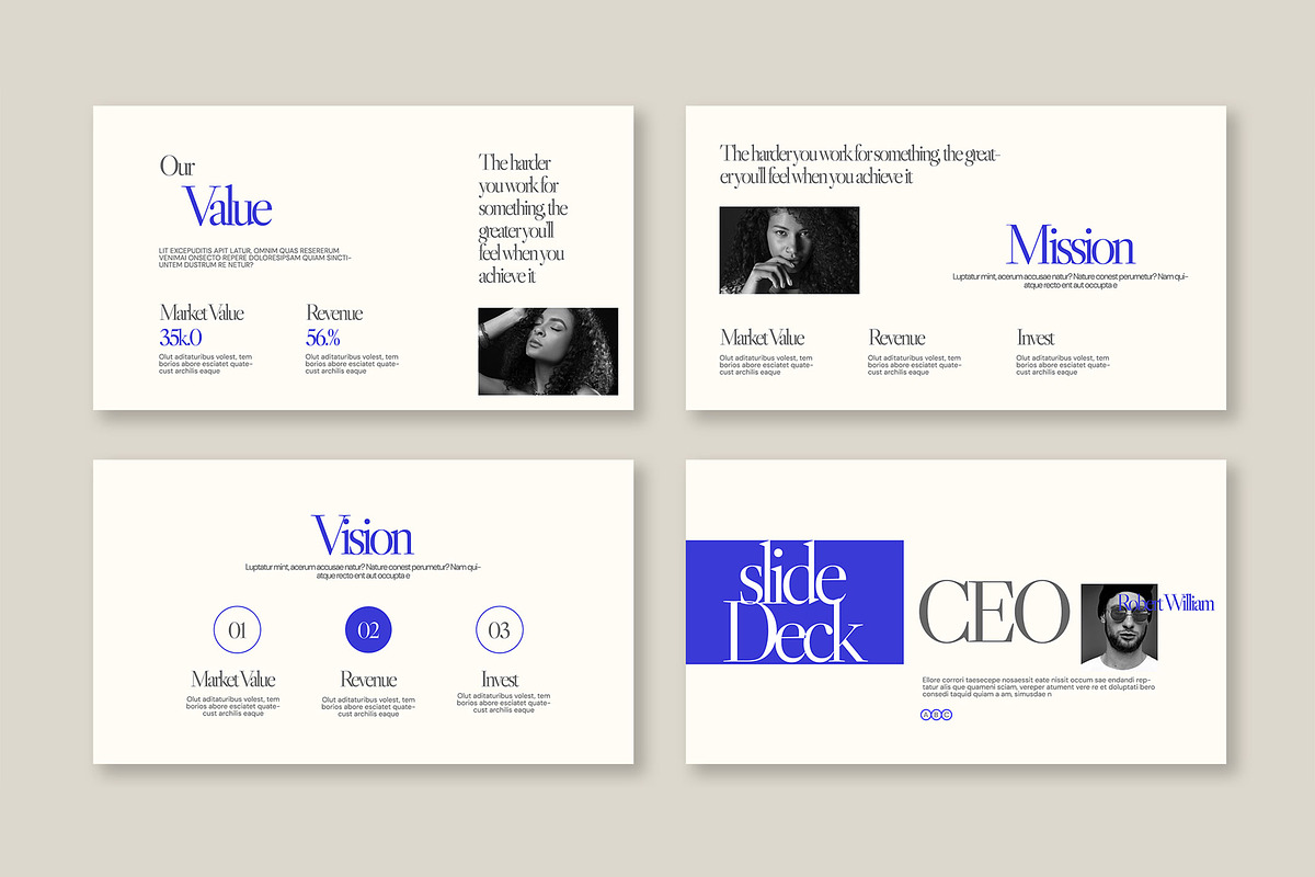 Minimal Slide Deck Presentation