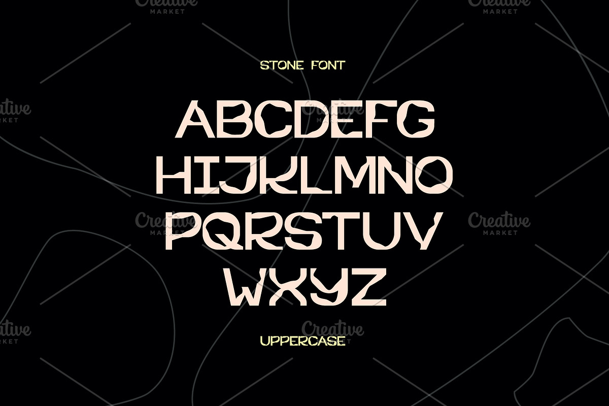 Stone Font, a Sans Serif Font by Mymlan Shop