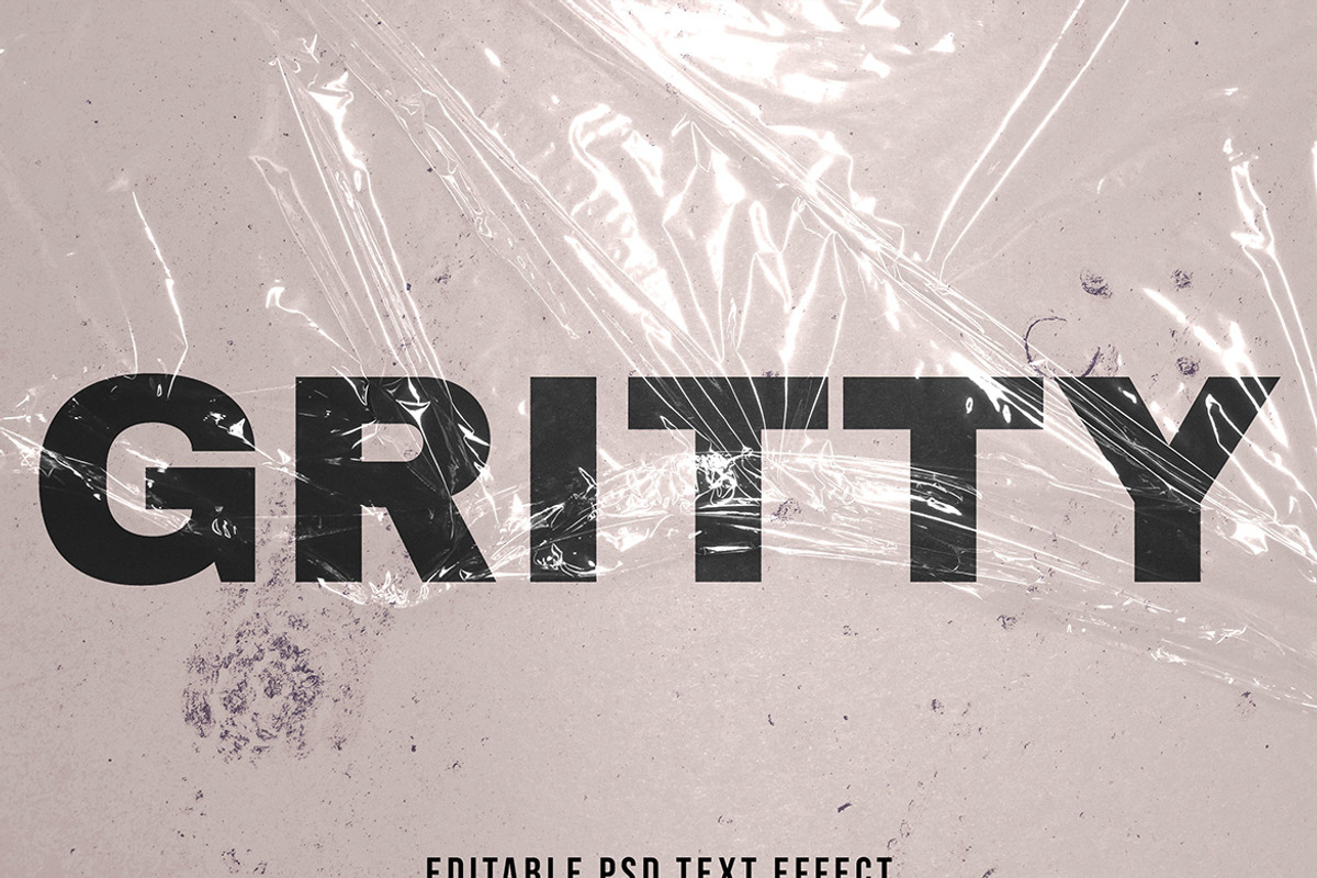 Gritty Text Effect, a Layer Style Add-On by wavebreak