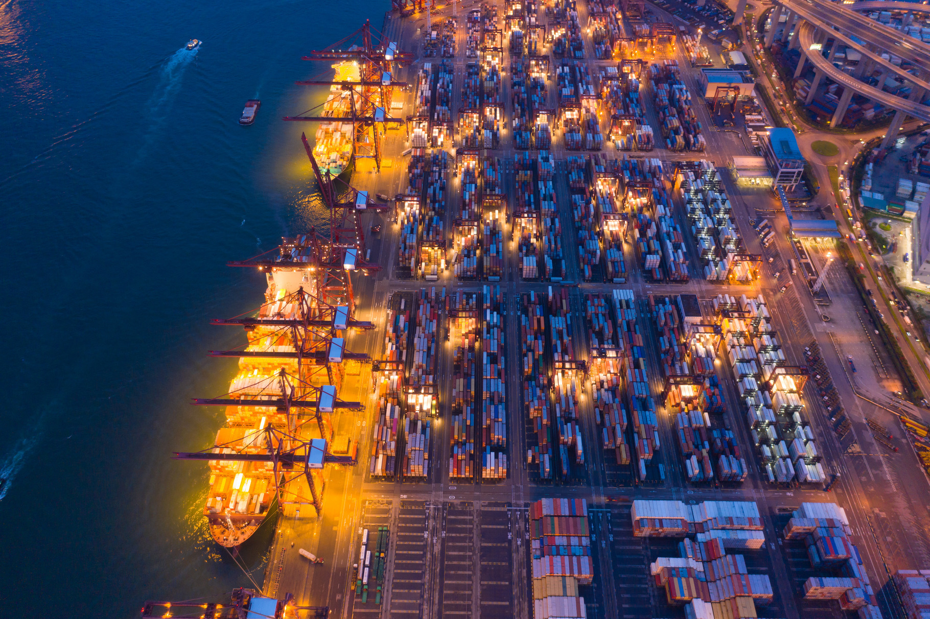 Aerial top view of container cargo s, a Background Photo by Tampatra ...