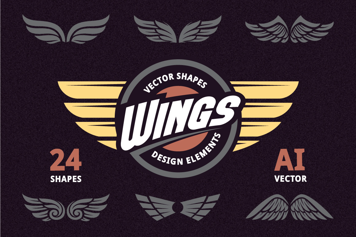Epic Wings | Vector Elements | Decorative Illustrations ~ Creative Market