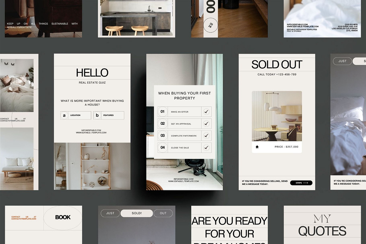 140 Luxury Realtor Templates for Canva