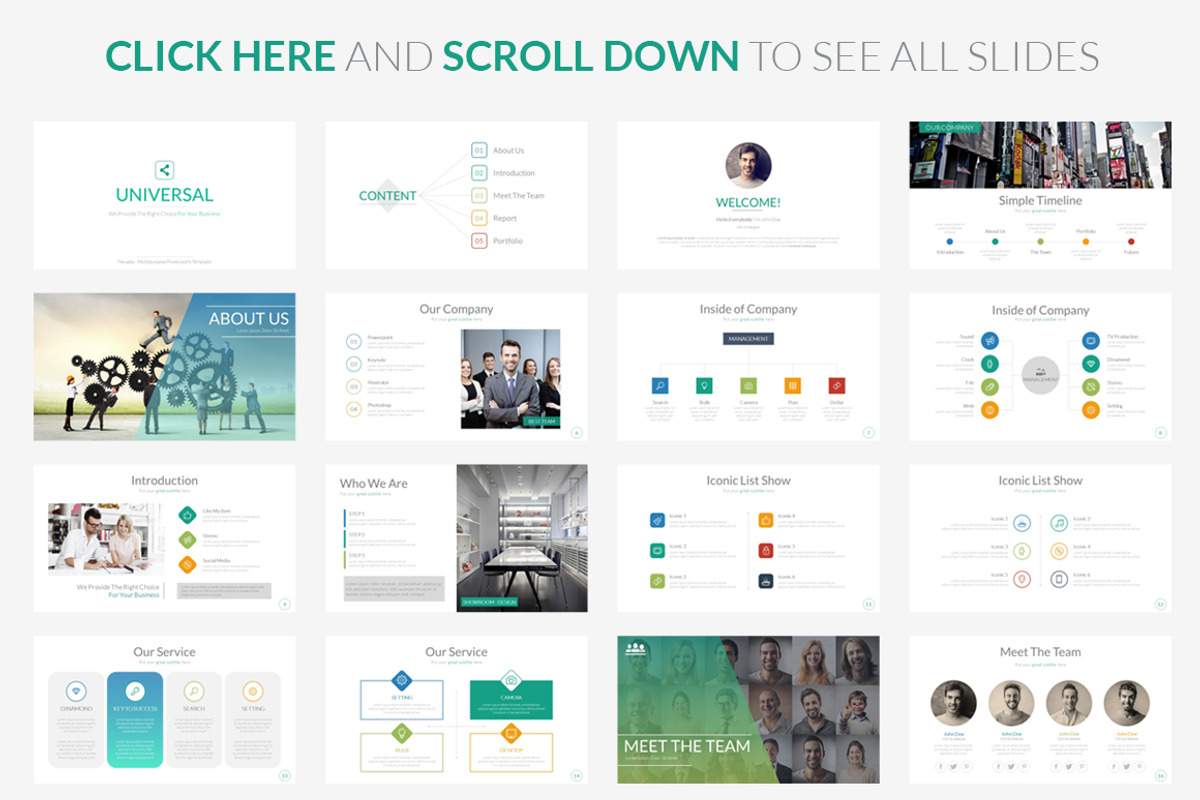 Universal Powerpoint Template, a Presentation Template by GraStudios
