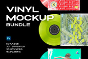 Vinyl Mockup Bundle Template Record, a Product Mockup by PrintPixel ...