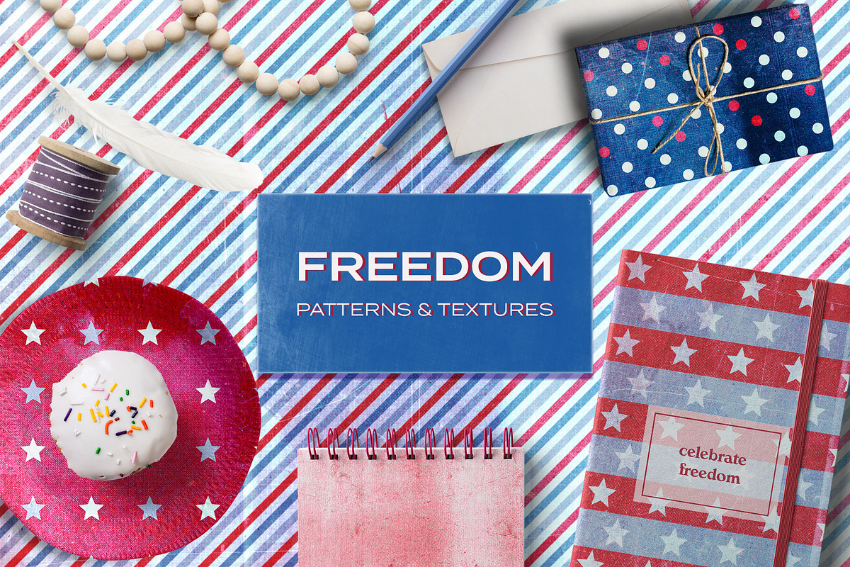 Freedom Patterns & Textures, a Texture Graphic by LuOtero